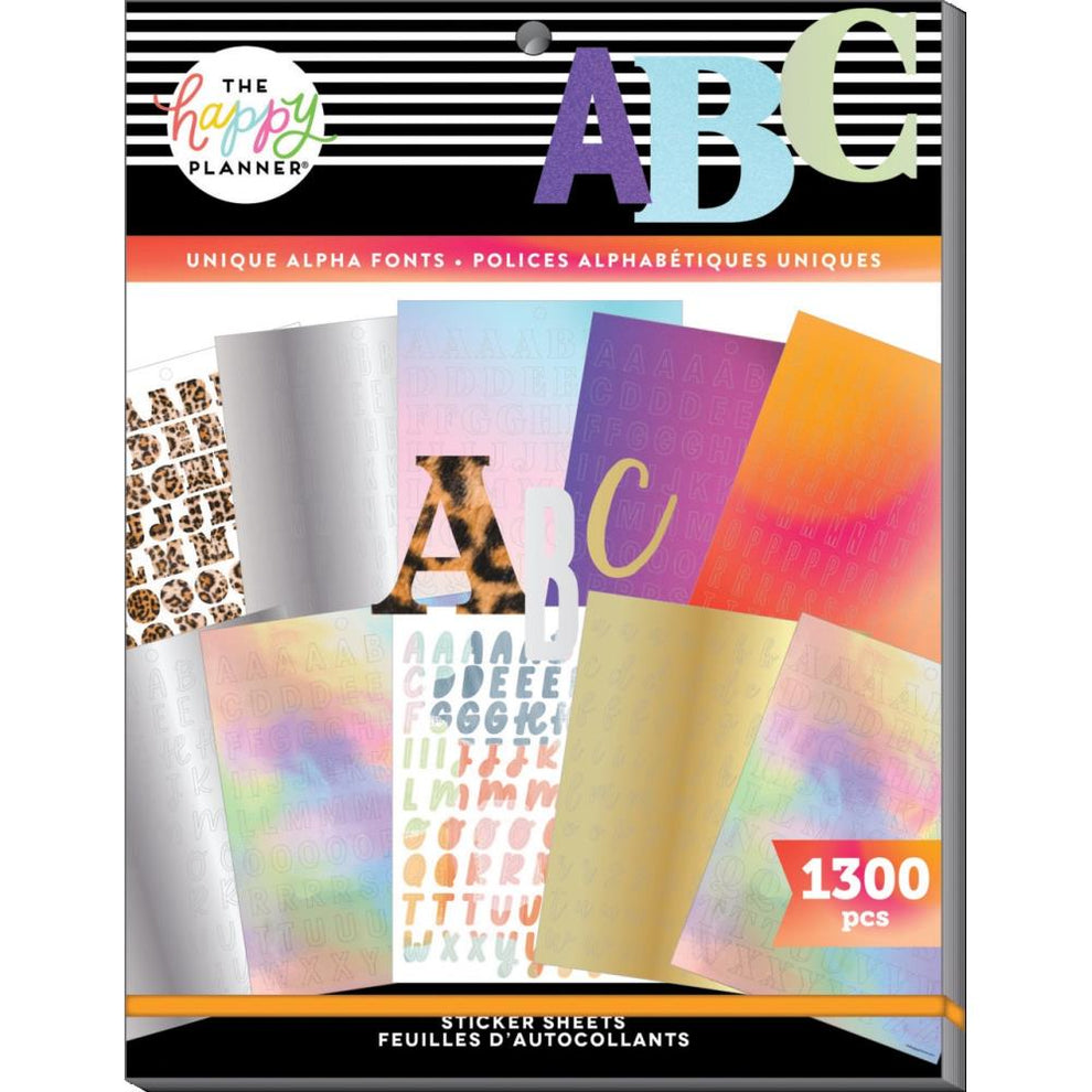 Large Value Pack Stickers - Unique Alpha Fonts – PLAN IT over coffee