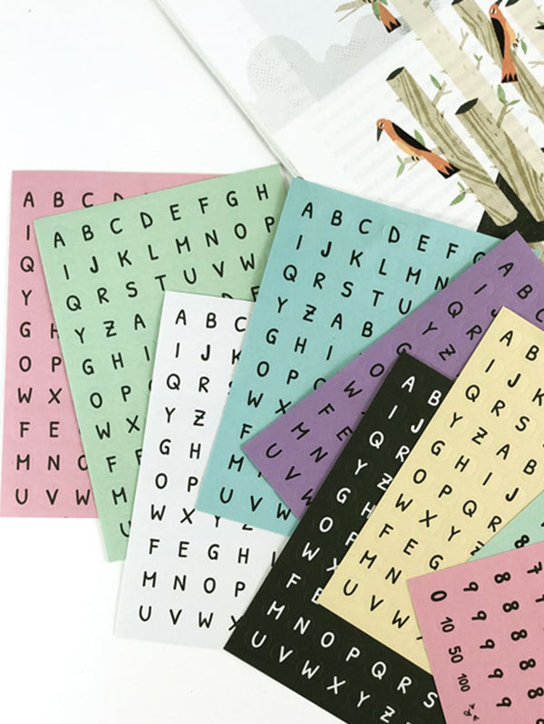 Alphabet Sticker Sheet – PLAN IT over coffee
